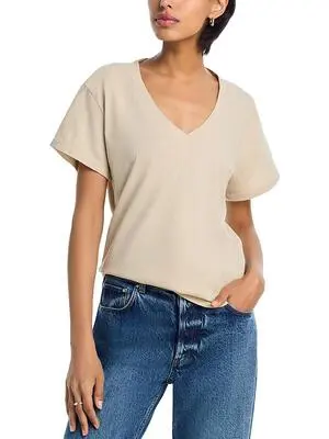 PERFECTWHITETEE Hendrix V-Neck Tee Putty