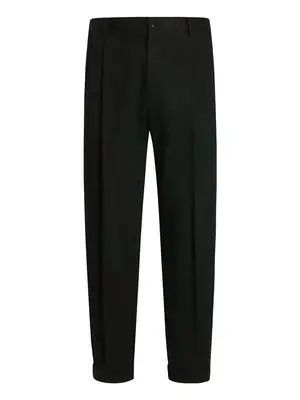 Dolce & Gabbana Folded-edge Trousers - Black