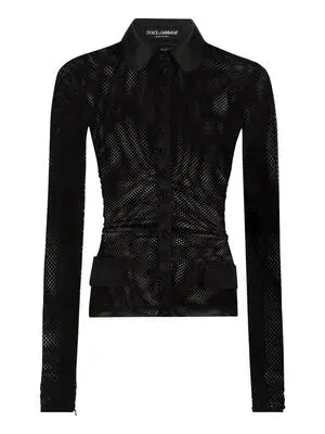 Dolce & Gabbana Mesh Shirt - Black