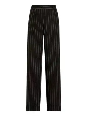 Dolce & Gabbana Pinstriped Tailored Trousers - Black