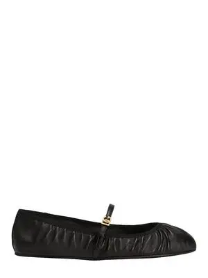 Dolce & Gabbana Leather Ballerinas - Black