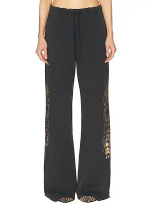 Balenciaga Flared Sweatpant - Washed Black