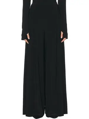 Norma Kamali Pleat Pant - Black