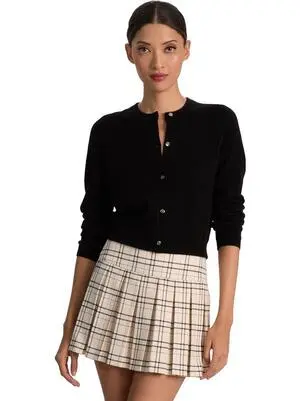 Alice + Olivia Dollie Cashmere Cardigan - Black