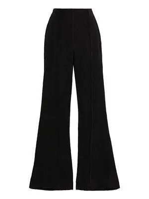 GANNI Jacquard Flared Pants - Black