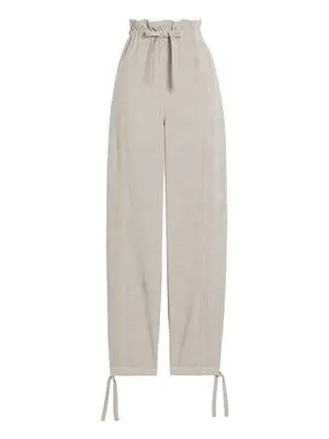 GANNI Woven Tapered Pants - Mushroom