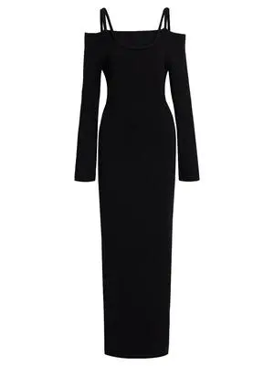 Nanushka Bibian Cold-shoulder Maxi Dress - Black