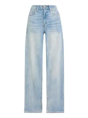 GANNI Mid-rise Straight-leg Jeans - Light Denim