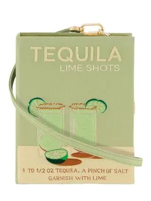 OLYMPIA LE-TAN Tequila Lime Shots Book Clutch Bag Mousse Latim