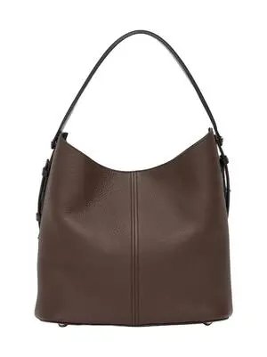 MAISON MARGIELA Maison Margiela Dress-Age Leather Hobo Bag Walnut Black