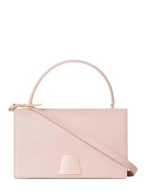Akris Alice Flap Leather Crossbody Bag Light Pink