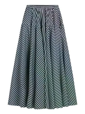 PATOU Patou Printed Organic Cotton Maxi Skirt