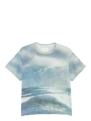 ERL Landscape-print T-shirt - Blue