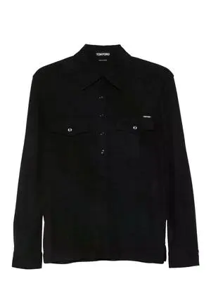 TOM FORD Fine-knit Shirt - Black