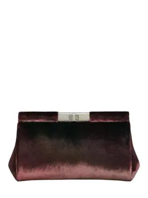 Dolce & Gabbana Velvet Clutch - Red