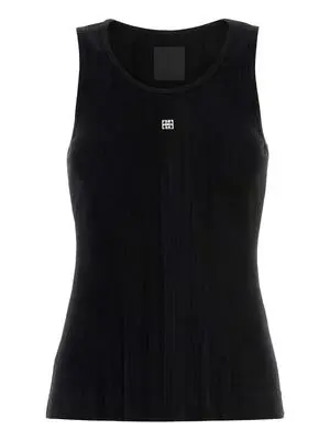 Givenchy 4g Liquid-plaque Tank Top - Black