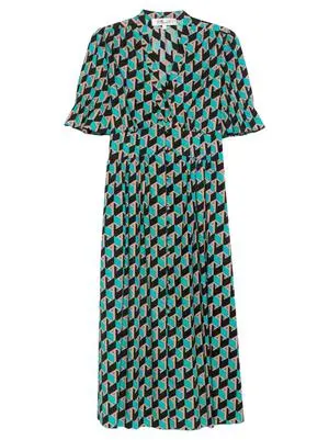 Diane Von Furstenberg Erica Midi Dress - Green