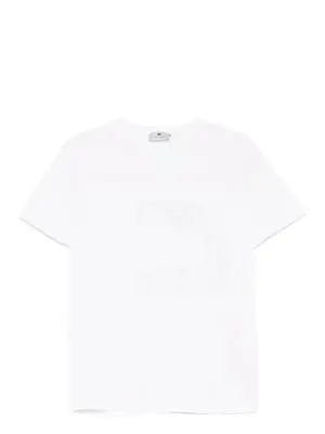 Elisabetta Franchi Voile-logo Jersey T-shirt - White