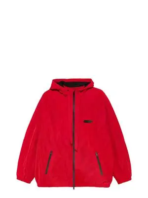 LANVIN Logo-patch Windbreaker - Red
