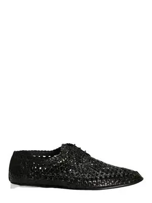 Dolce & Gabbana Leather Derby Shoes - Black