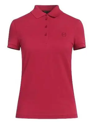 Armani Exchange Polo Shirt In Piqu - Magenta
