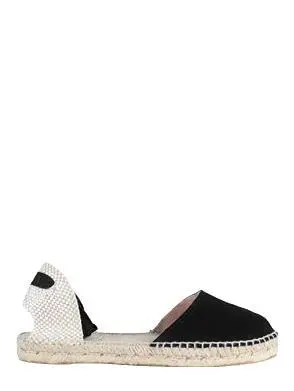 Manebí Leather And Textile Espadrilles - Black