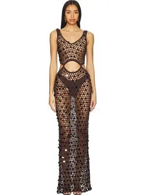 Superdown Elena Maxi Dress - Brown