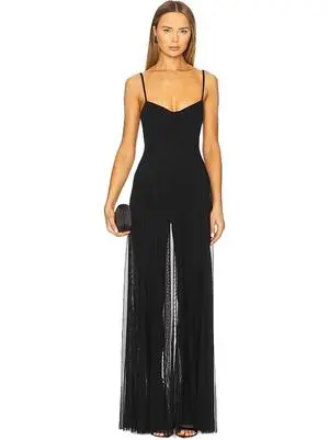 Norma Kamali Underwire Gown With Catsuit - Black