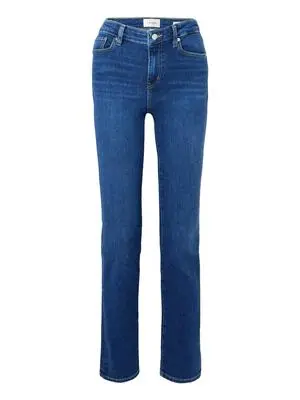 FRAME The Pencil High-rise Skinny Jeans - Blue