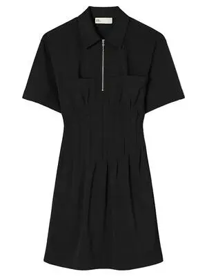 Tory Burch Zip-front Viscose Dress - Black