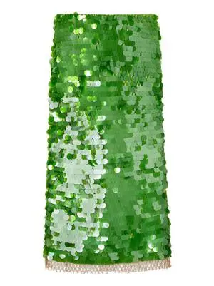 Tory Burch Sequined Skirt - Bright Green