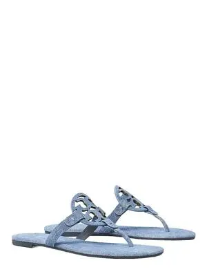 Tory Burch Miller Suede Sandal - Dusk Denim