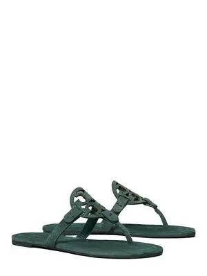 Tory Burch Miller Suede Sandal Warm Teal