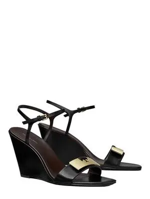 Tory Burch Gigi Wedge Sandal - Perfect Black/gold