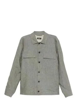 Peserico Mélange-effect Shirt Jacket - Grey