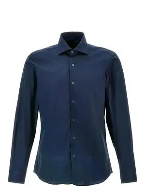 FAY Cotton Shirt - Blue