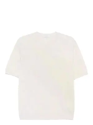 Boglioli Ribbed-knit T-shirt Neutrals