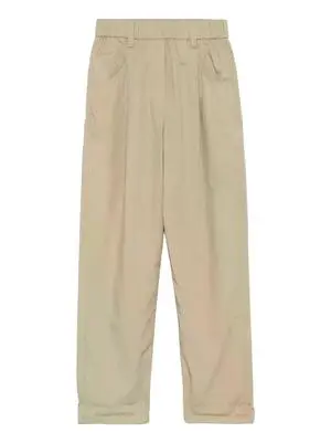 Brunello Cucinelli Poplin Trousers - Green