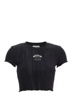 Moschino Ribbed T-shirt - Black