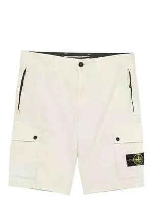 Stone Island Stone Island Cotton Cargo Shorts Neutrals