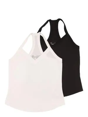 Felina 2-pack Cotton Tank Top - Tuxedo