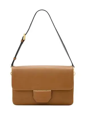 ALLSAINTS Ondine Leather Shoulder Bag - Sepia Brown