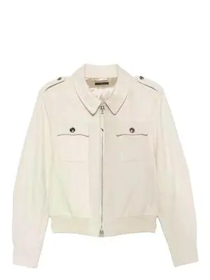 TOM FORD Corduroy Bomber Jacket - Neutrals