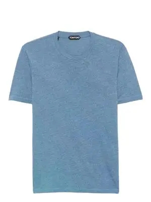 TOM FORD Mélange-effect T-shirt - Blue