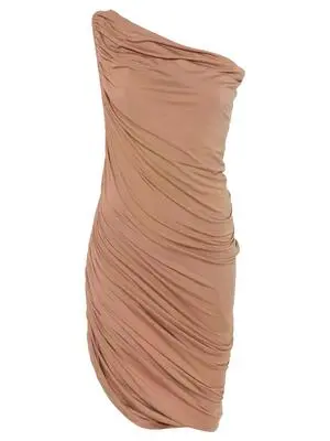 Norma Kamali Diana Mini Dress - Brown