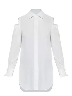 Max Mara Cut-out Shirt - White