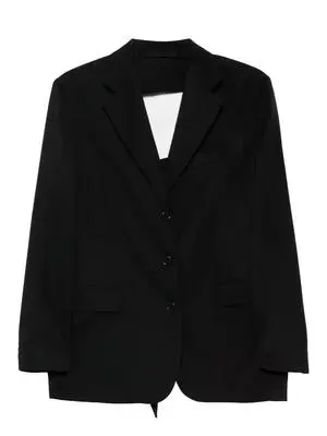 Simone Rocha Open-back Blazer - Black