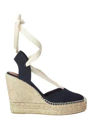 Ralph Lauren Wedge Espadrilles - Blue