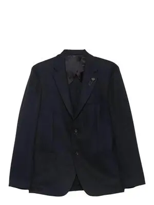LARDINI Wool Blazer - Blue