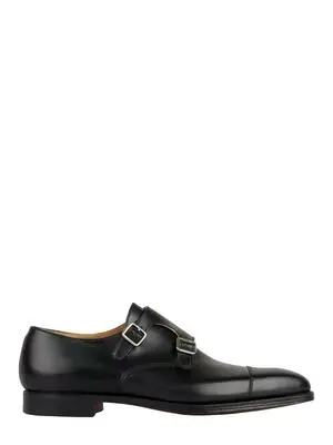 Crockett & Jones Double Buckle Loafers - Black